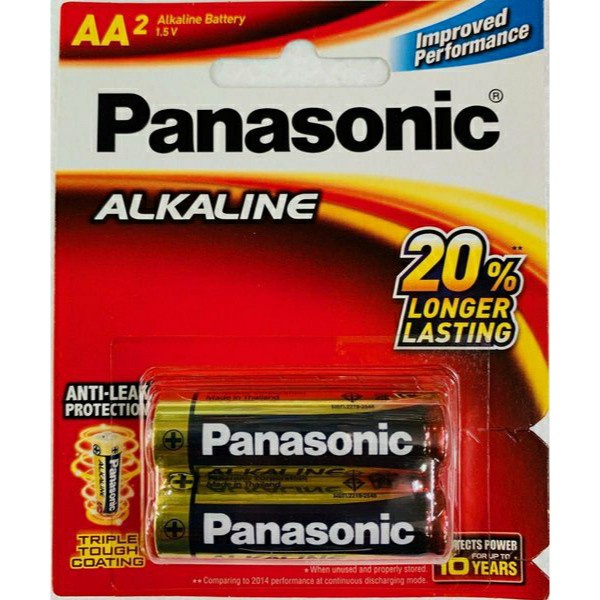 Jual Baterai Panasonic Alkaline AAA a3 AA A2 Harga Strip Isi 2 Pcs ALKALINE PANASONIC JAMINAN 10 ...
