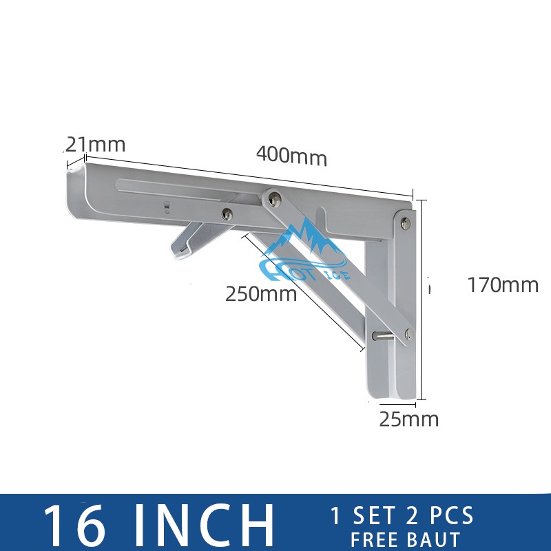 Jual Bracket Engsel Siku Lipat Meja Siku Rak Lipat 8 10 12 14 inch ...