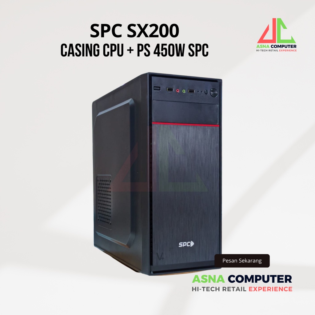 Jual Casing CPU plus PSU Power Supply SPC SX200 Full Tower Case PC ...