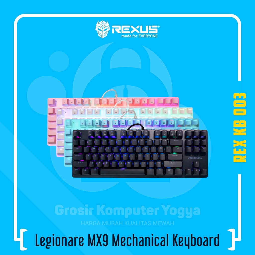 Jual Rexus Legionare MX9 RGB Outemu Switch Mechanical TKL Gaming ...