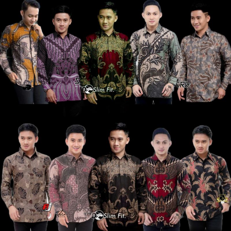 Jual KEMEJA BATIK LENGAN PANJANG BAHAN ADEM BERKUALITAS TINGGI MURAH ...