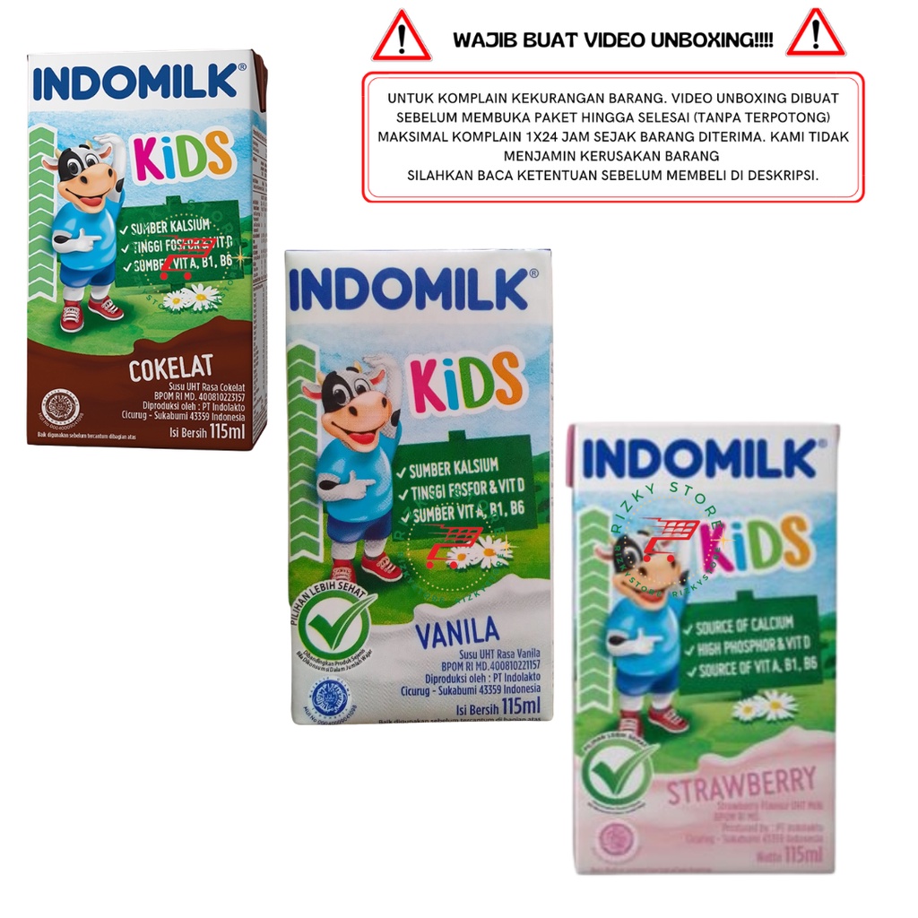 Jual INDOMILK KIDS 115ml 3 varian | Shopee Indonesia