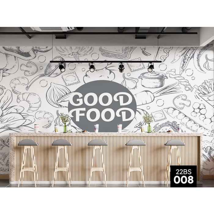 Jual Wallpaper Dinding Custom Mural Cafe Restaurant Resto Kopi Coffee ...
