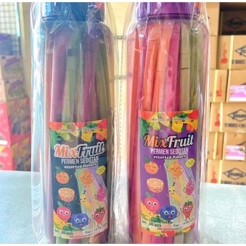 Jual Permen Sedotan Mix Fruit isi 30 Pcs (Best Seller) | Shopee Indonesia