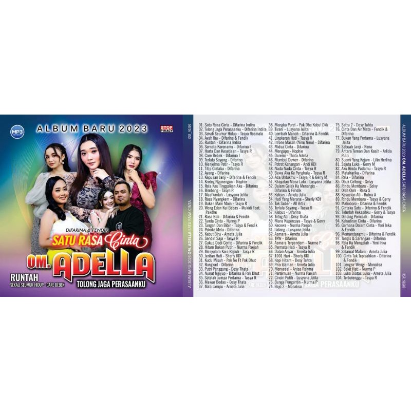 Jual Kaset Audio Lagu Mp3 " Om Adella 2023 " | Shopee Indonesia