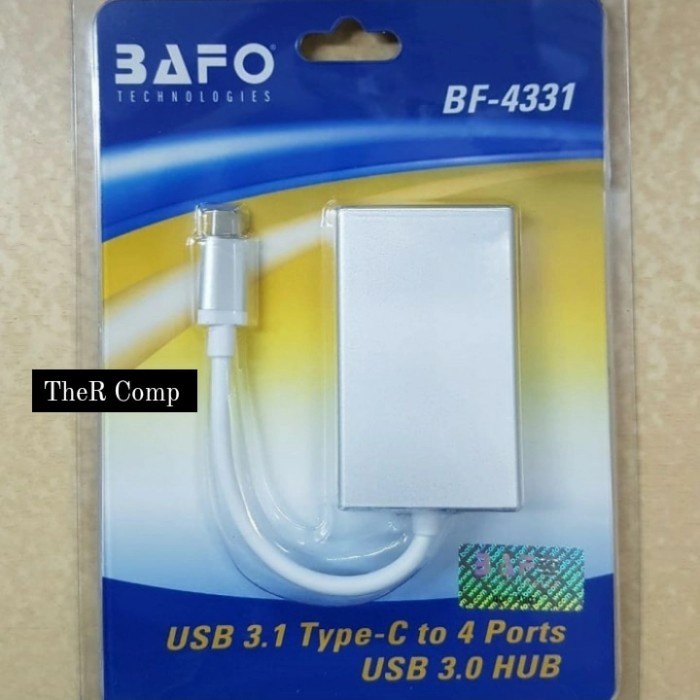 Jual Bafo Bf 4331 Type C To Usb 3.0 Hub 4 Port | Shopee Indonesia