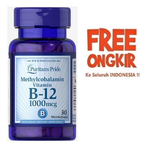 Jual Puritan's Vitamin B12 Methylcobalamin 1000 mcg isi 30 Vit B-12 Puritan | Shopee Indonesia