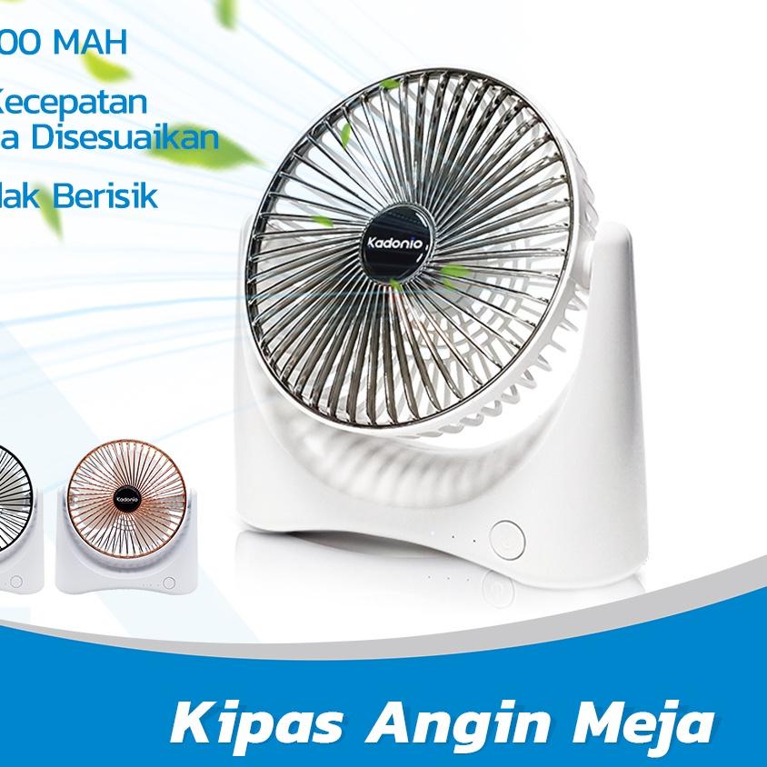 Jual KADONIO Kipas Angin Portable Meja Usb Cas 4000mAh Tidak Berisik ...