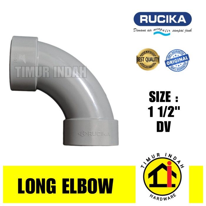 Jual Large Radius Elbow / Long Elbow 1 1/2" DV - RUCIKA | Shopee Indonesia