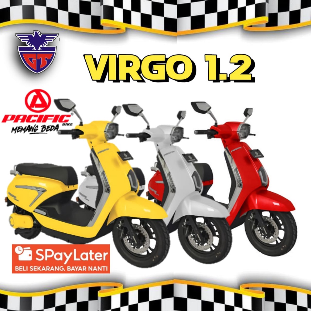 Jual SEPEDA MOTOR LISTRIK PACIFIC VIRGO 1.2 GARANSI RESMI | Shopee ...