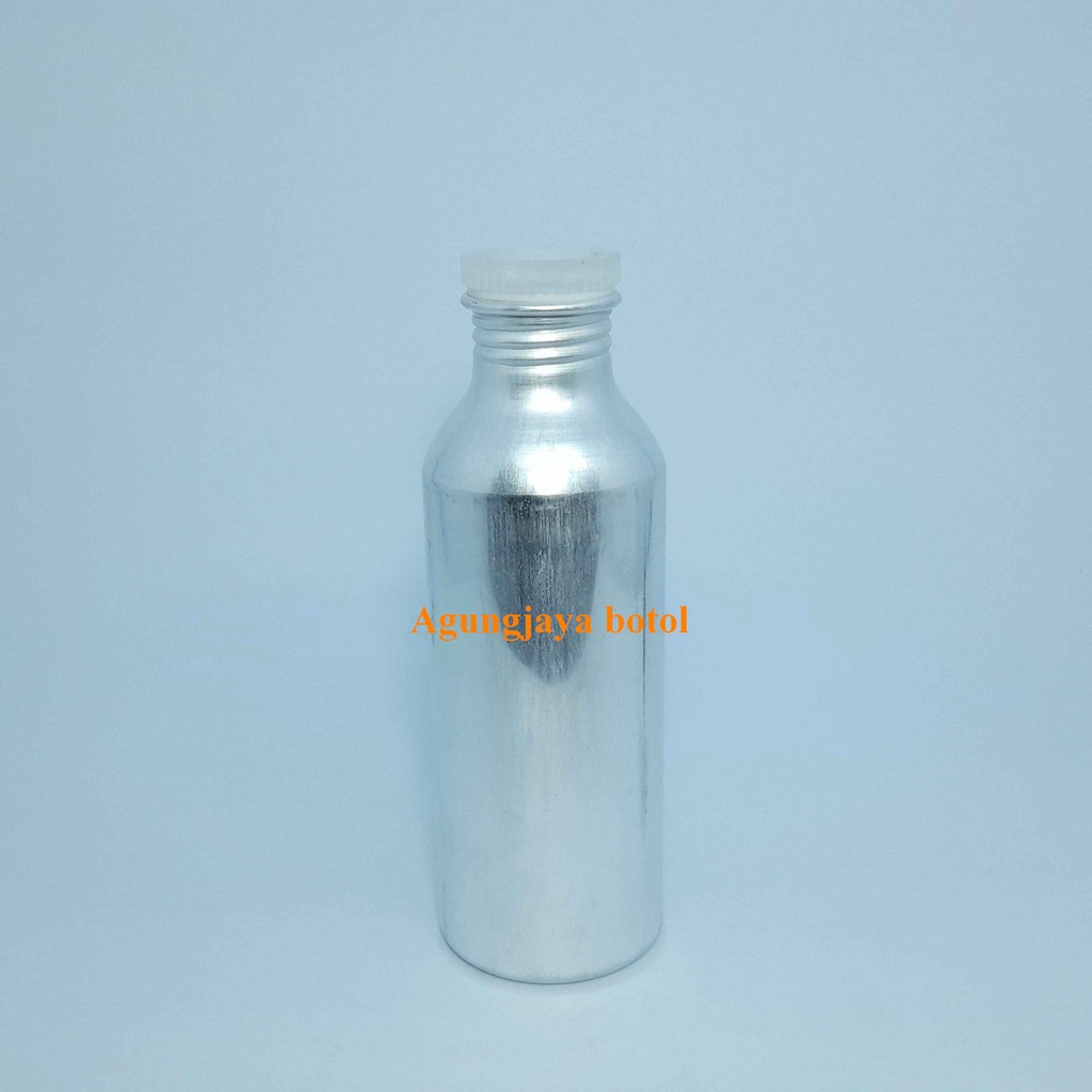 Jual Botol Alumunium 250 Ml Silver Chrome + Ttp Bh / Botol Alumunium ...