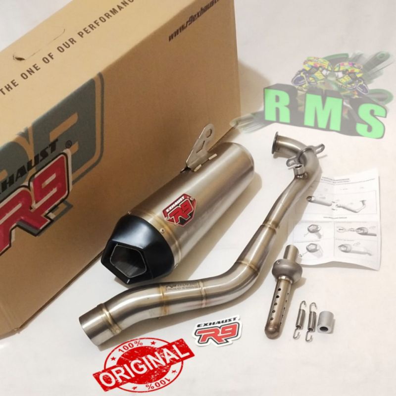 Jual knalpot r9 alpha series nmax old nmax new 2020 aerox pcx adv ...