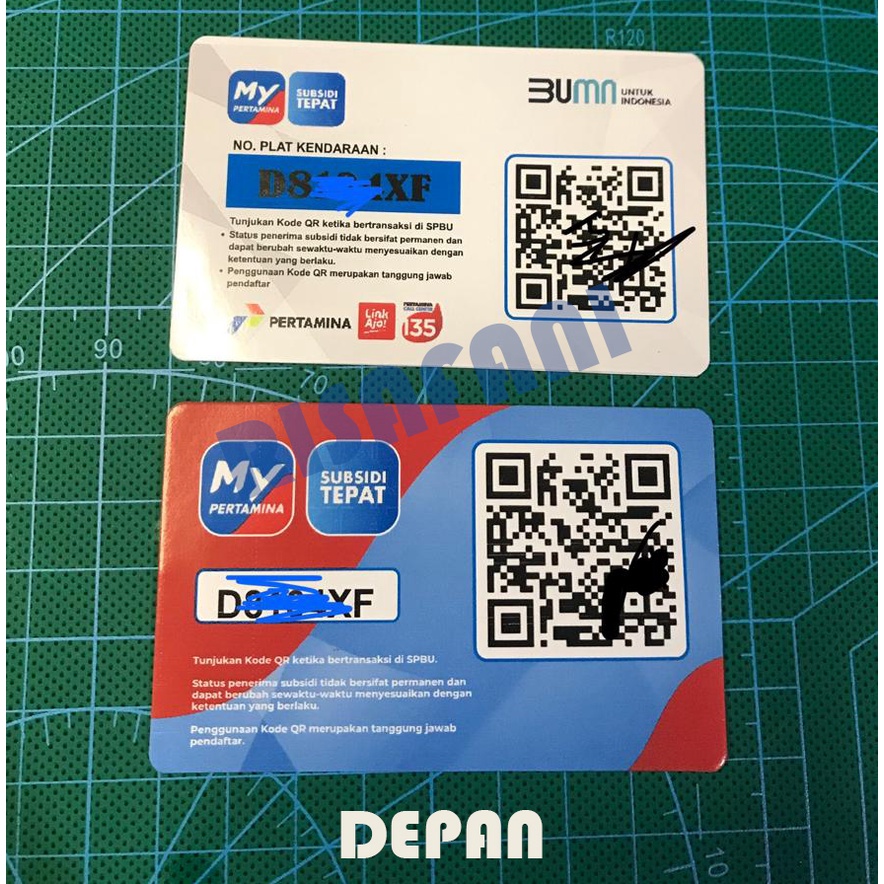 Jual Cetak Kartu My Pertamina bahan Pvc tebal Custom | Shopee Indonesia