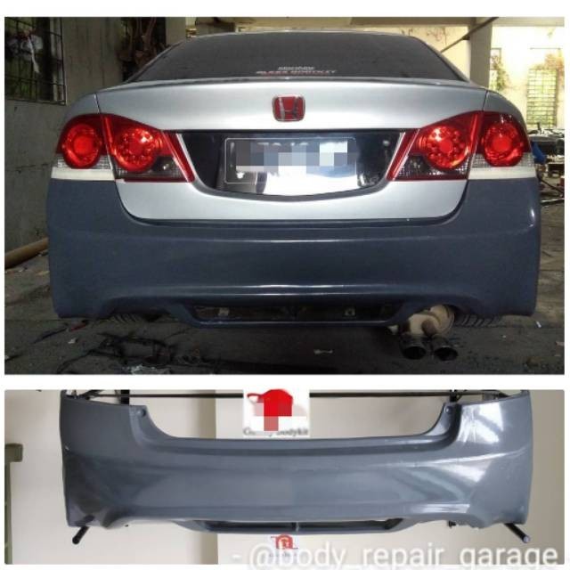 Jual Bodykit Fulll Bumper Belakang Honda Civic Fd Type R | Shopee Indonesia