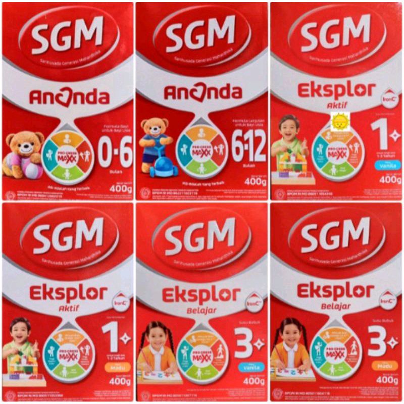 Jual SGM Eksplore Susu Formula tahap 0-5+ 900 gr | Shopee Indonesia