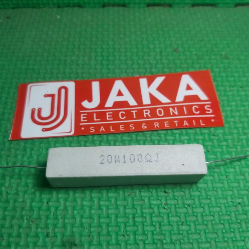 Jual Resistor Kapur 20 watt 100 R 20w 100 ohm | Shopee Indonesia