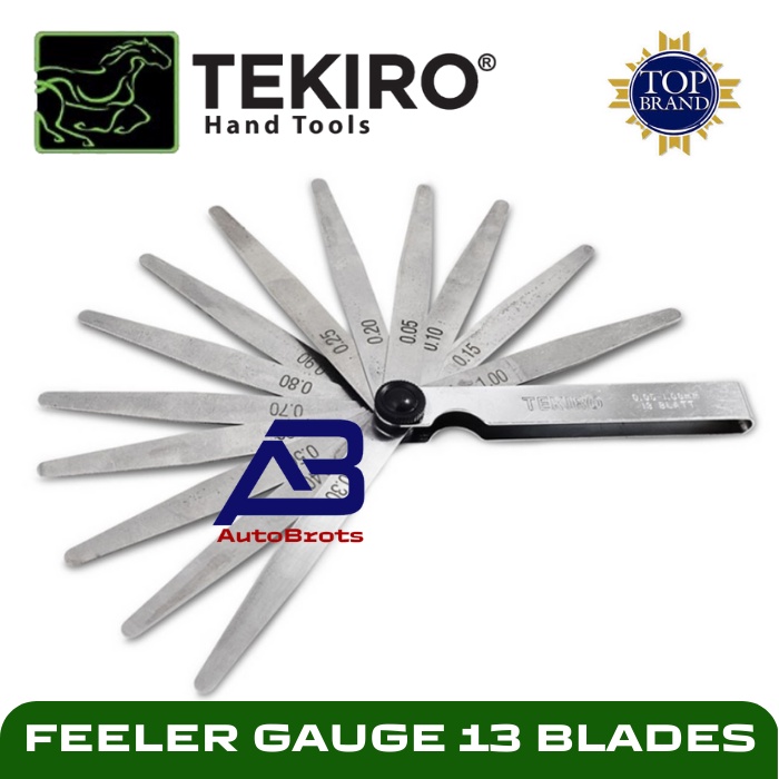 Jual TEKIRO Feeler Gauge / Fuller Blade SET 13 PCS / Alat Ukur Celah ...