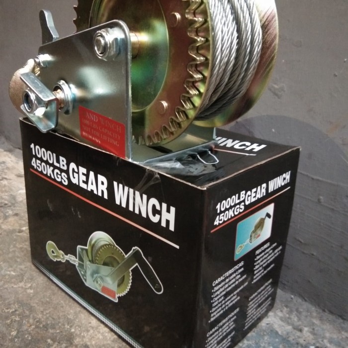 Jual Katrol Hand Winch 1000 Lbs Katrol Kerekan Kapasitas 455 Kg Hand ...