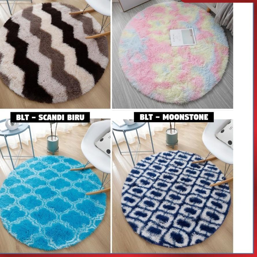 Jual LUXO - Karpet MOTIF BARU Bulat Karpet Alas Lantai Diameter 1 Meter ...