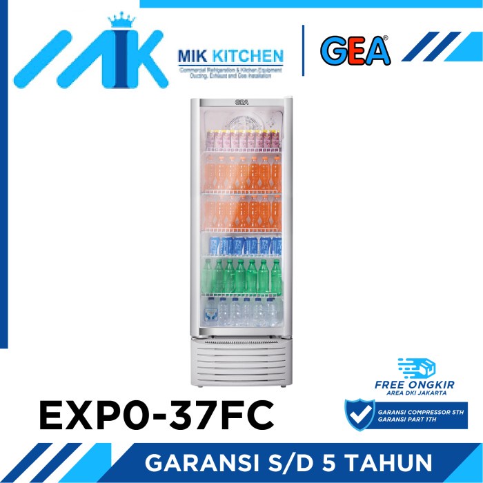 Jual KULKAS SHOWCASE GEA EXPO 37FC PENDINGIN MINUMAN / DISPLAY COOLER ...