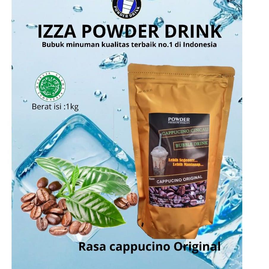 Jual ORIGINAL% bubuk minuman varian rasa , bubuk cappucino cincau, Izza ...
