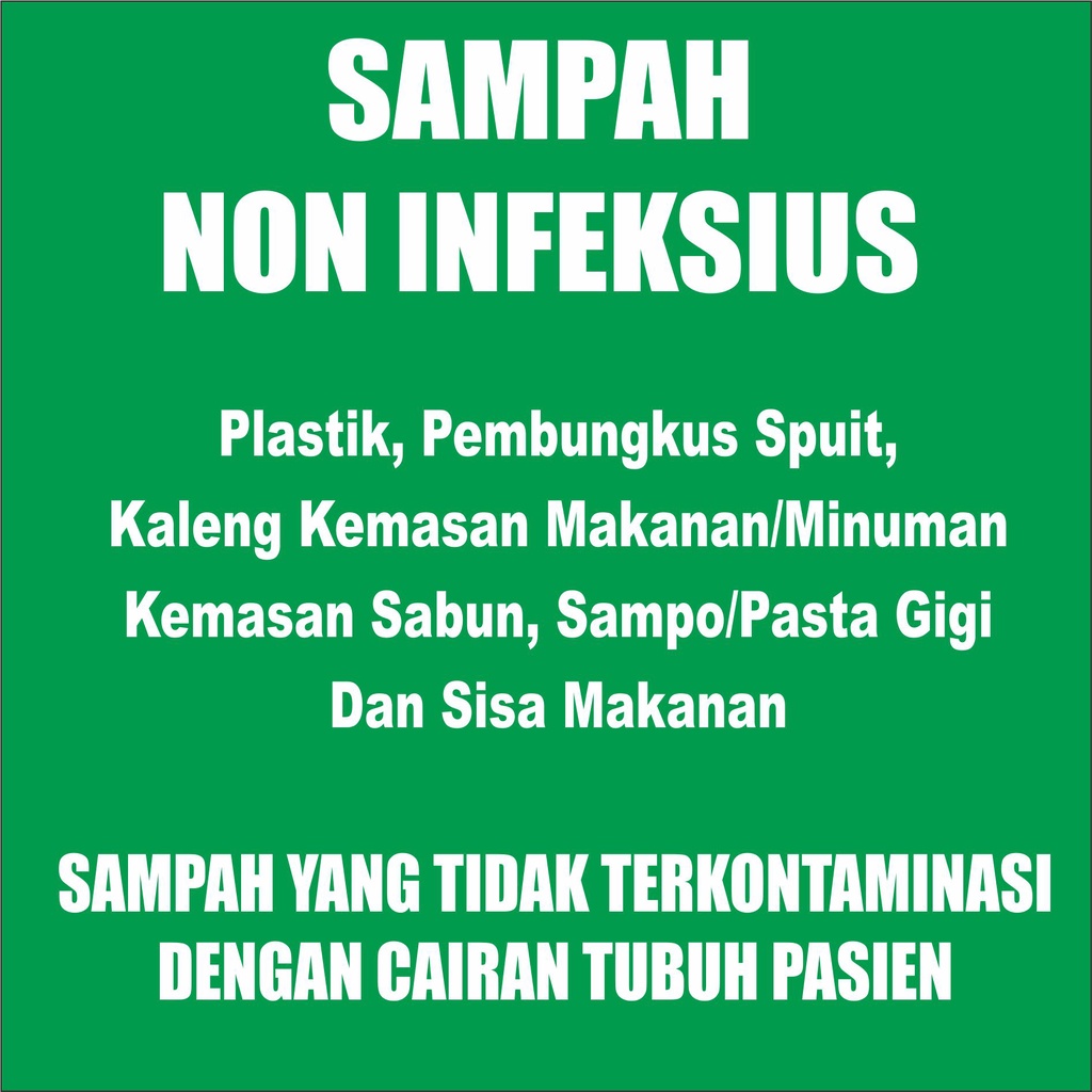 Jual Stiker Sampah Non Infeksius | Shopee Indonesia