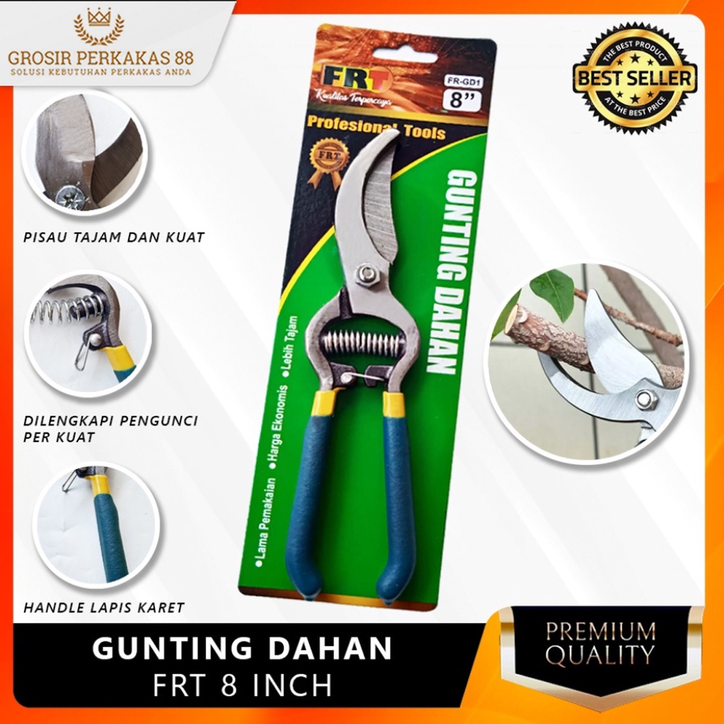 Jual Gunting Ranting Bunga Dahan Tanaman 8 Inch | Shopee Indonesia