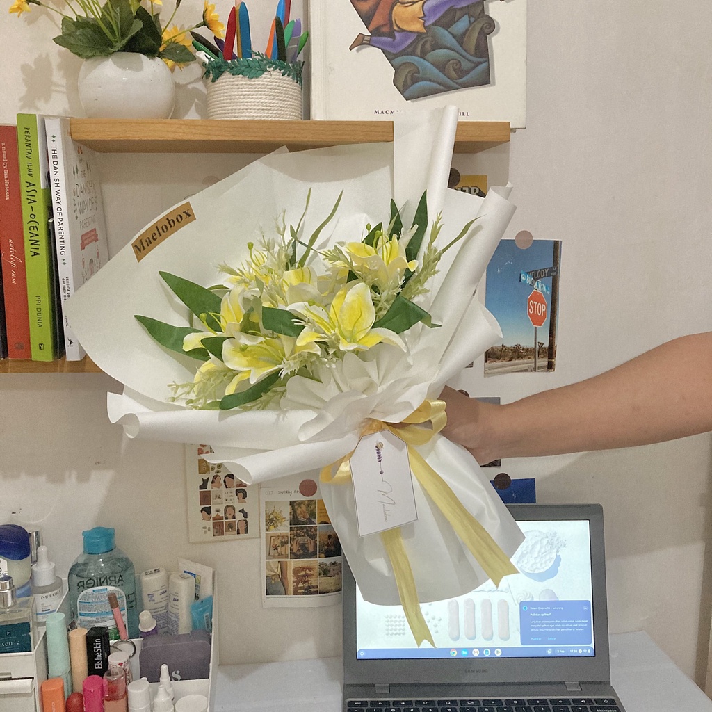 Jual buket bunga (lily) | buket bunga murah | buket bunga palsu ...