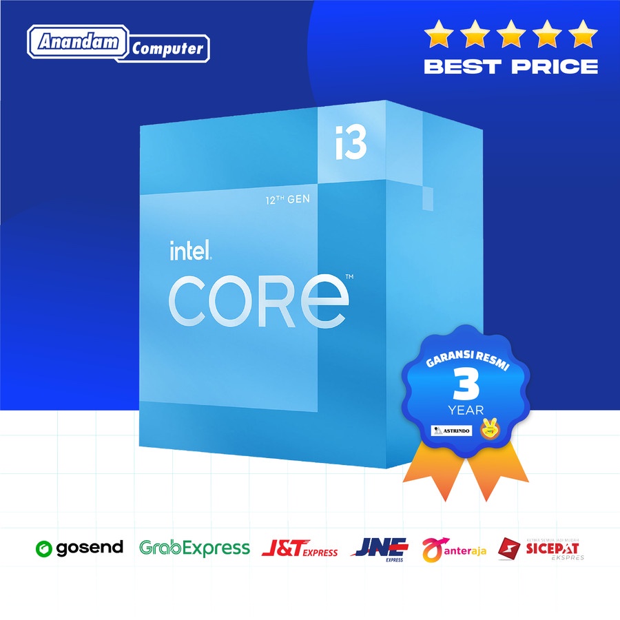 Jual Intel Core i3 12100 4 Core 8 Thread LGA1700 AlderLake Processor ...