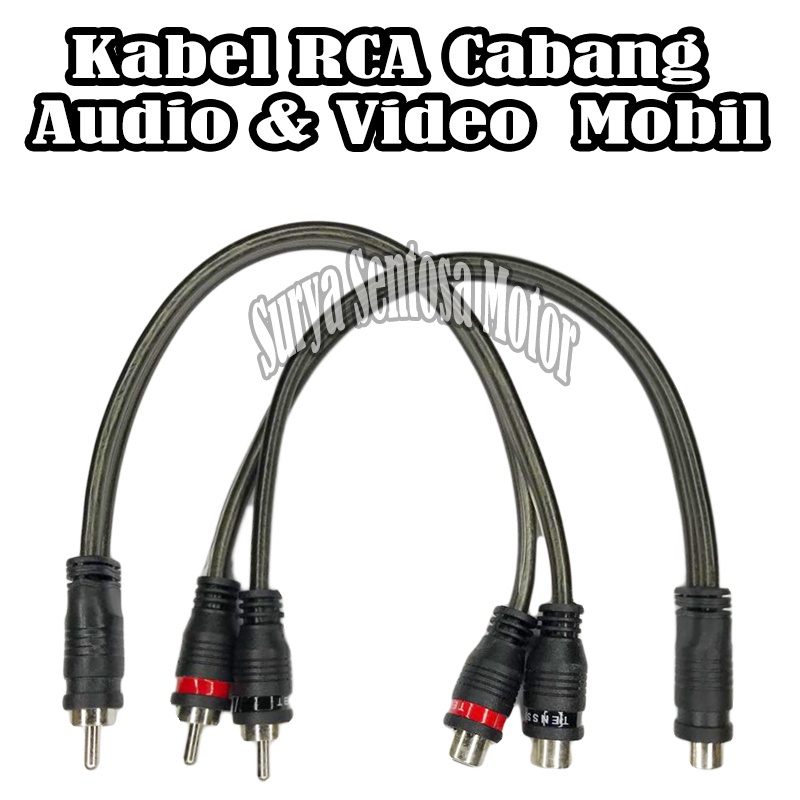 Jual Rca Cabang Power Audio Mobil 1 Female 1 Male 2 dan 1Male 2 Female ...