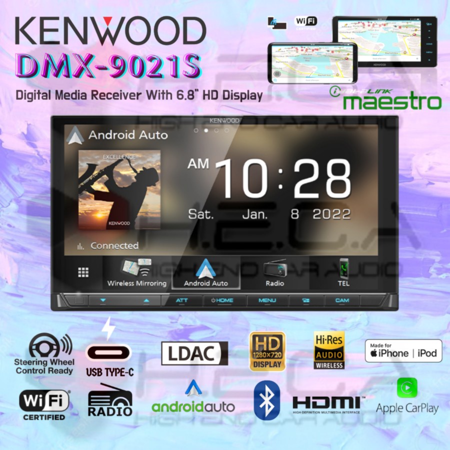 Jual KENWOOD DMX-9021S Head Unit Double Din Tape Audio DMX9021S Universal | Shopee Indonesia