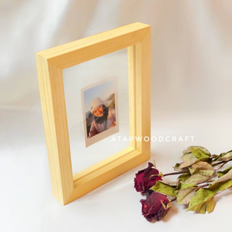 Jual Bingkai foto 4R 10x15 pigura Double glass kaca akrilik kaca anti ...