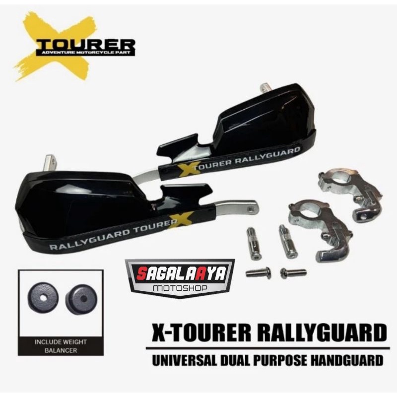 Jual Handguard X tourer Rally guard alumunium plastik with balancer ...
