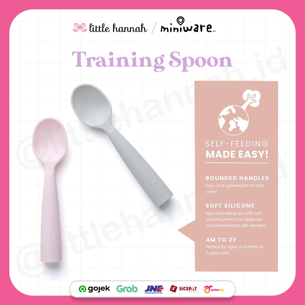 Jual Miniware Training Spoon Silicone / Sendok MPASI Anak dan Bayi ...
