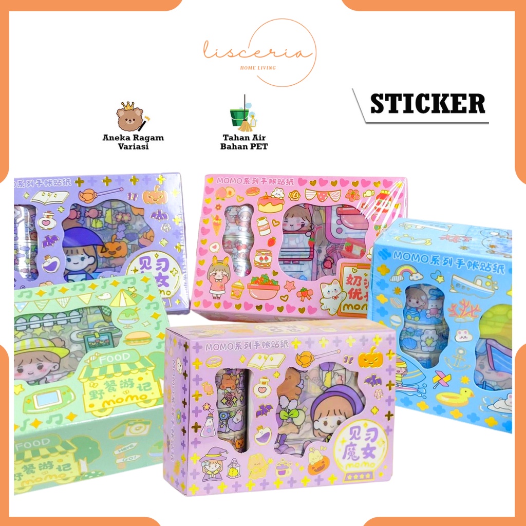 Jual [ LSC ] (1Box isi 4 Roll & 10Lembar ) Stiker 2D Sticker botol ...