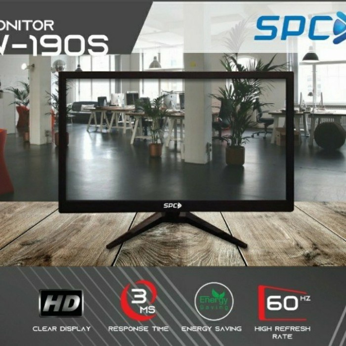 Jual Monitor SPC 19 inch LED HDMI VGA HD Garansi Resmi | Shopee Indonesia