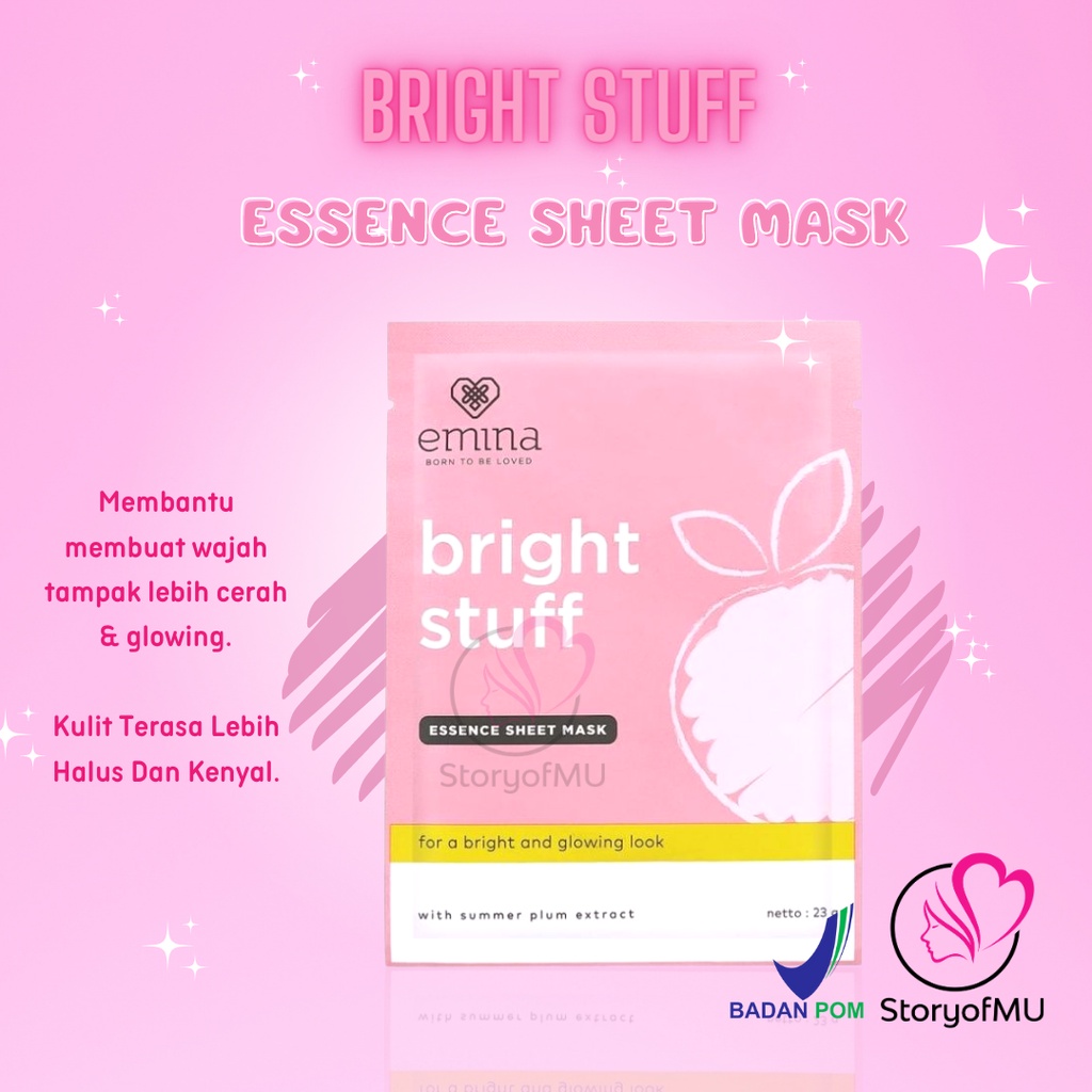 Jual EMINA BRIGHT STUFF Essence Sheet Mask 23gr | Masker Wajah | Shopee ...