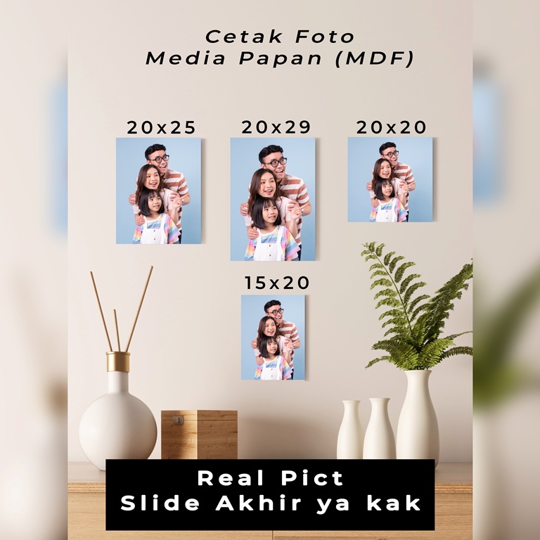 Jual CETAK FOTO UK 4R, 5R, 6R, 8R, 8R(+) - MEDIA PAPAN MDF - 10x15cm, 12x16 cm, 15x20cm, 20x20cm ...