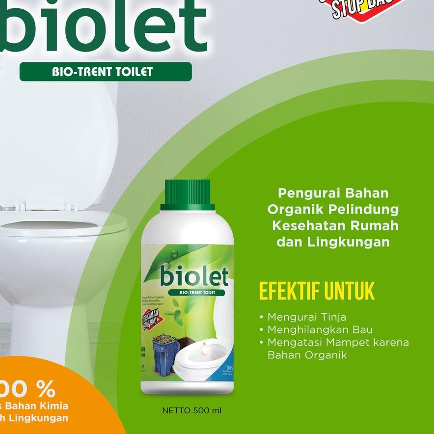 Jual ☈ Biolet - Penghilang Bau Wc Toilet Kloset , Pengurai Tinja, Bebas ...