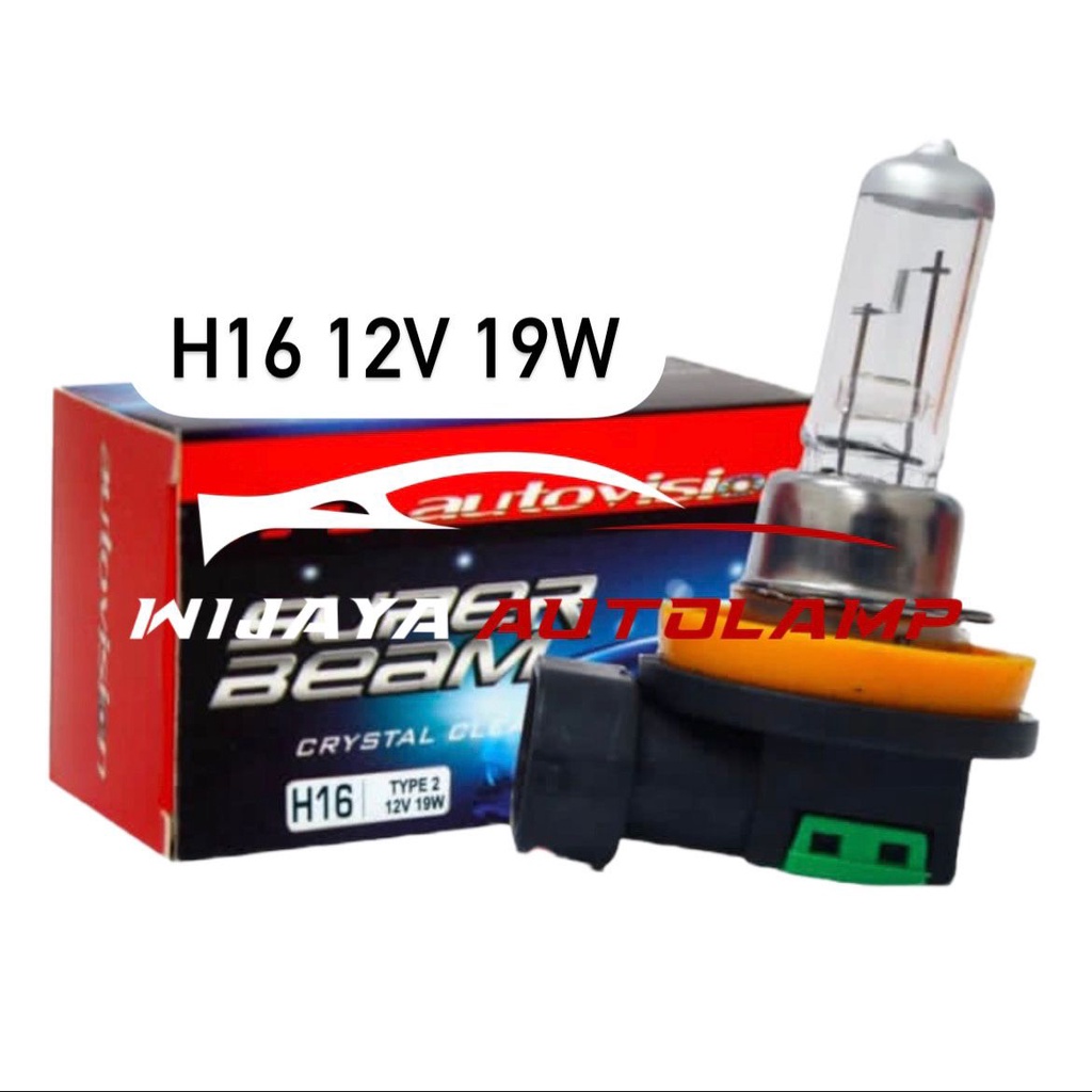 Jual BOHLAM HALOGEN H16 12 VOLT 19WATT SUPER BEAM AUTOVISION | Shopee ...