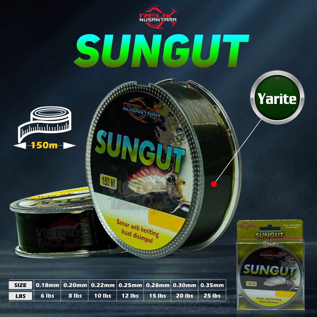 Jual EXTRA BONUS | RELIX NUSANTARA SUNGUT SENAR NYLON 150 M WARNA ARMY ...