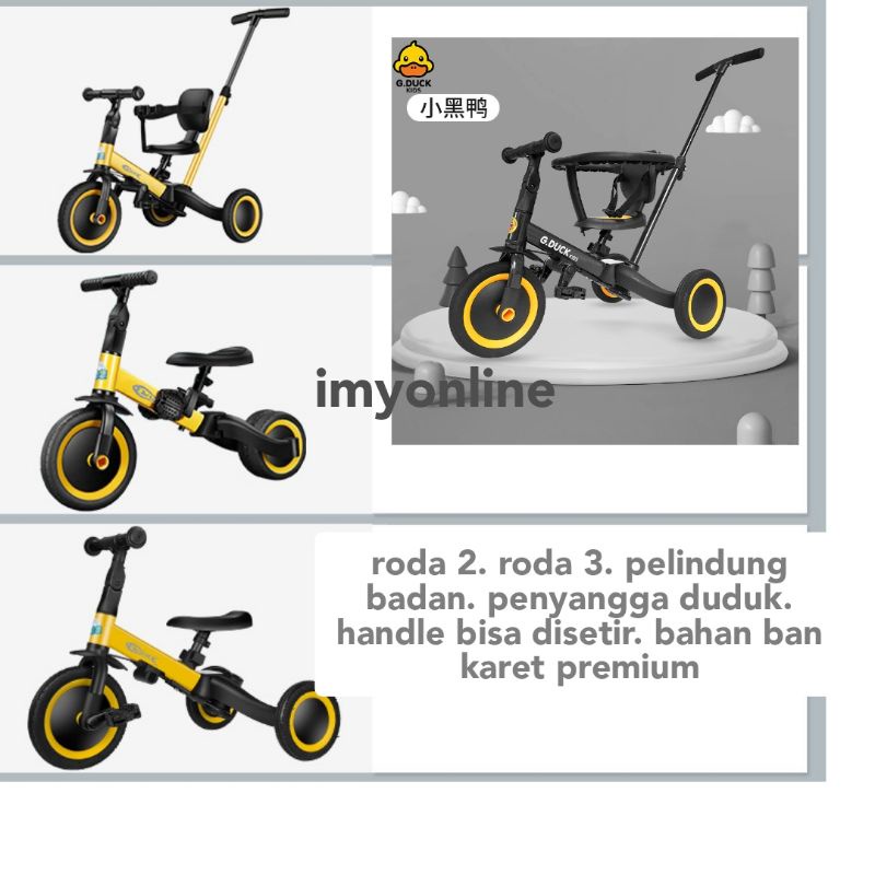 Jual Sepeda Balance Bike Anak Roda 3 Impor Ban Karet Premium | Shopee ...