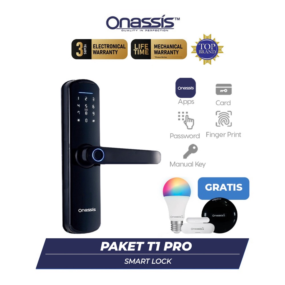Jual Onassis Smart Bundling Smart Lock T1 Pro Wifi | Shopee Indonesia