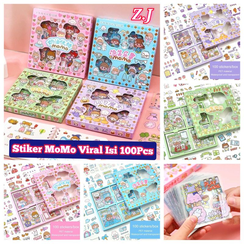 Jual STICKER MOMO VIRAL 100 pcs | Shopee Indonesia