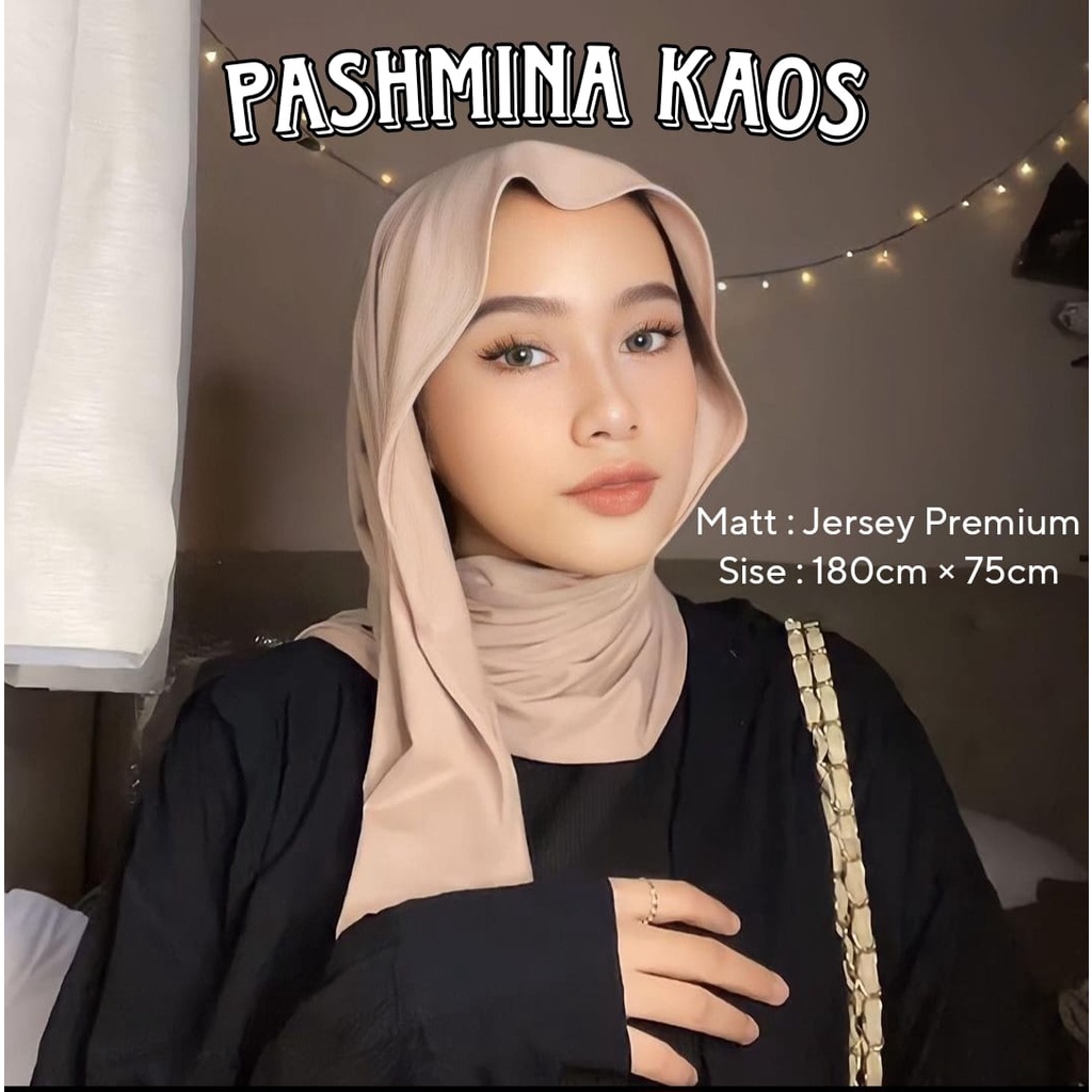 Jual Pashmina Kaos/ Pashmina Jersey/ Pasmina Jersey Premium/ Pashmina ...