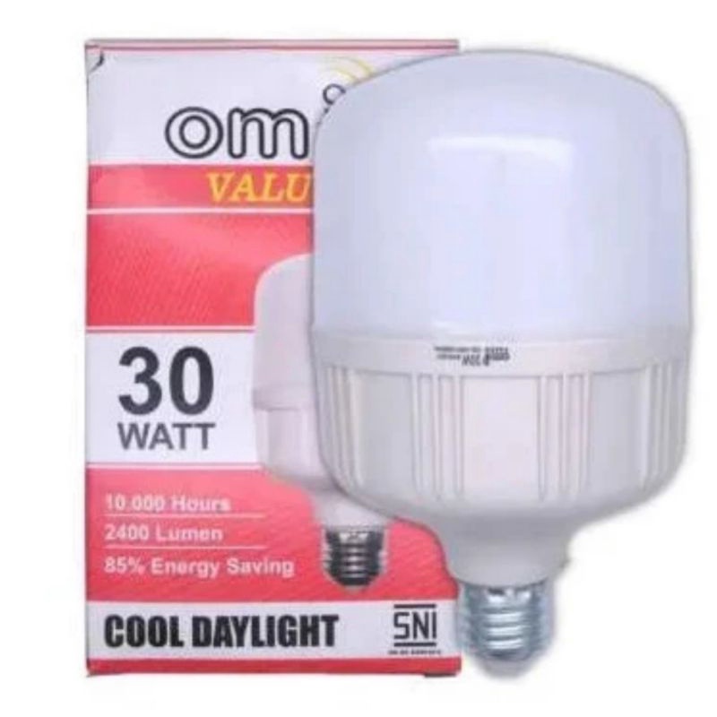 Jual Lampu LED capsule OMI value 30 watt cahaya putih bohlam murah 30w | Shopee Indonesia
