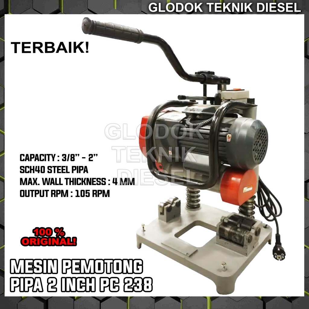 Jual Wipro Mesin Pemotong Pipa Besi 3/8" - 2 INCH Pipe Steel Cutting PC ...