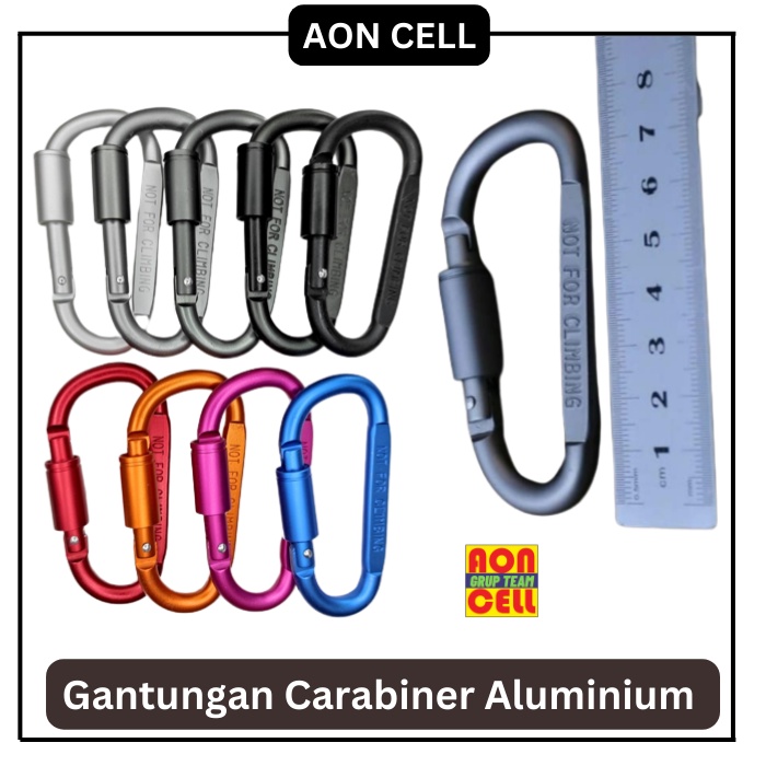 Jual Gantungan Carabiner Aluminium Karabiner Stronghold | Shopee Indonesia