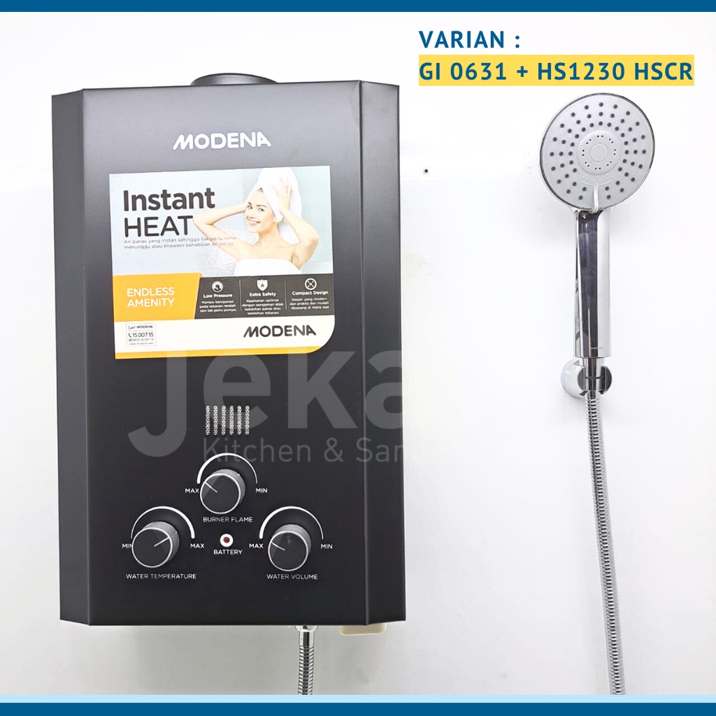 Jual MODENA GI 0631 L WATER HEATER GAS PEMANAS AIR | Shopee Indonesia