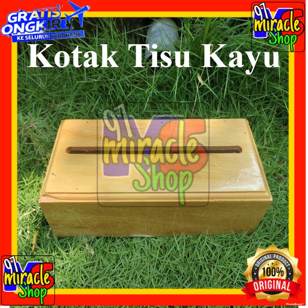 Jual Kotak tisu kayu plitur / kotak tissu mobil / tempat tisu minimalis ...